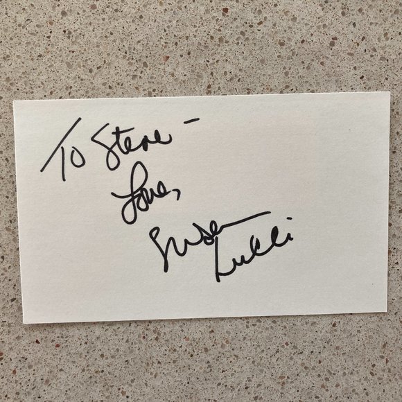 Autograph | Other | Susan Lucci Signed Inscribed Index Card 3x5 Erica ...